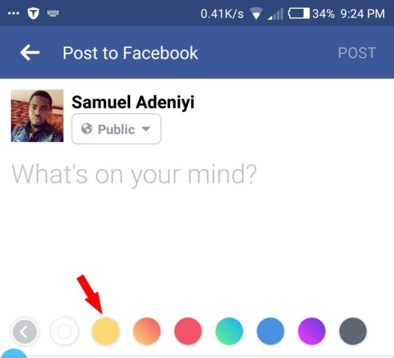 Cómo aplicar color de fondo a tu actualización de estado de Facebook ...